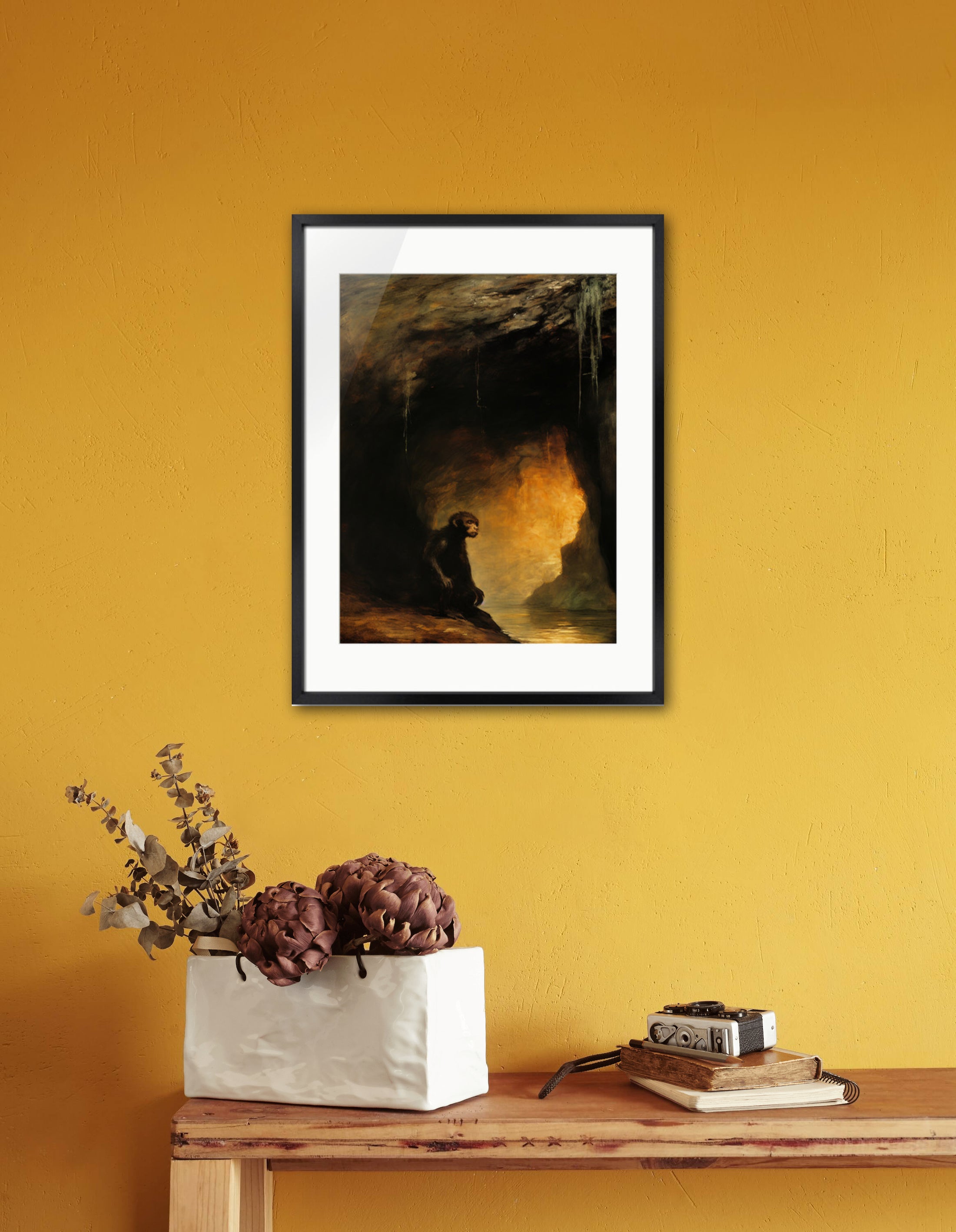 Solitude's Echo（monkey）/アートポスター専門店 – Poster Drops